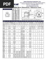 IEC Motor Frame Size Reference Chart | PDF | Technology & Engineering