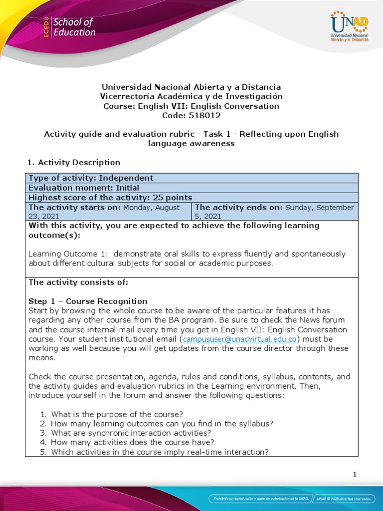 Unit 1 - Task 1 - Reflecting Upon English Language Awareness | PDF | Plagiarism | Academic ...