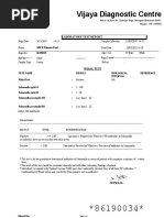 Typhoid Test Report | PDF | White Blood Cell | Blood