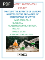 Chemistry Investigatory Project: Elevation in Boiling Point | PDF ...