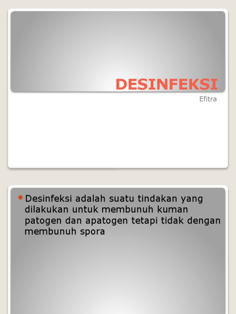 DESINFEKSI | PDF