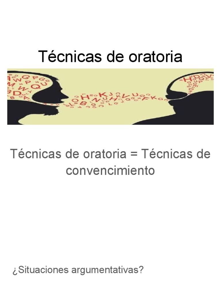 Técnicas de Oratoria | PDF Técnicas de Oratoria | PDF