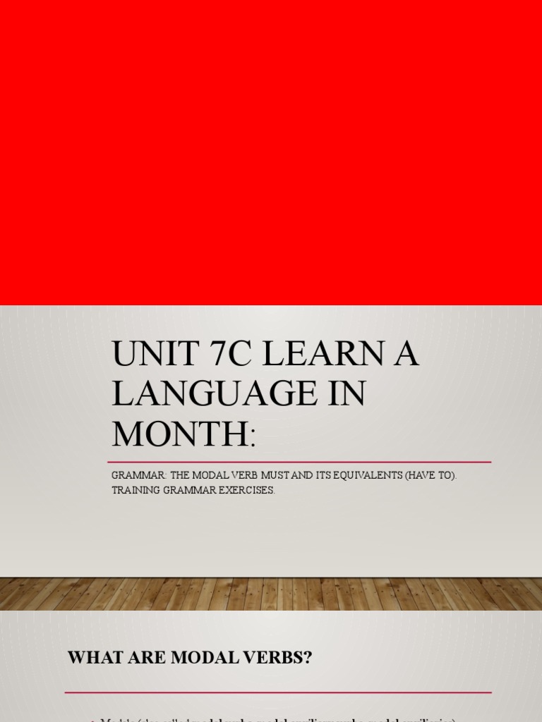 Modal Verbs | PDF | Verb | Language Arts & Discipline