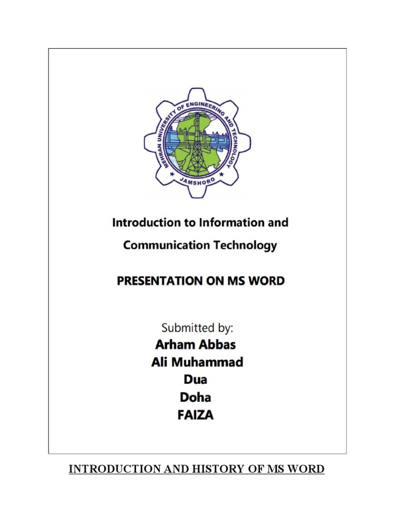 MS Word | PDF | Microsoft Word | Page Layout