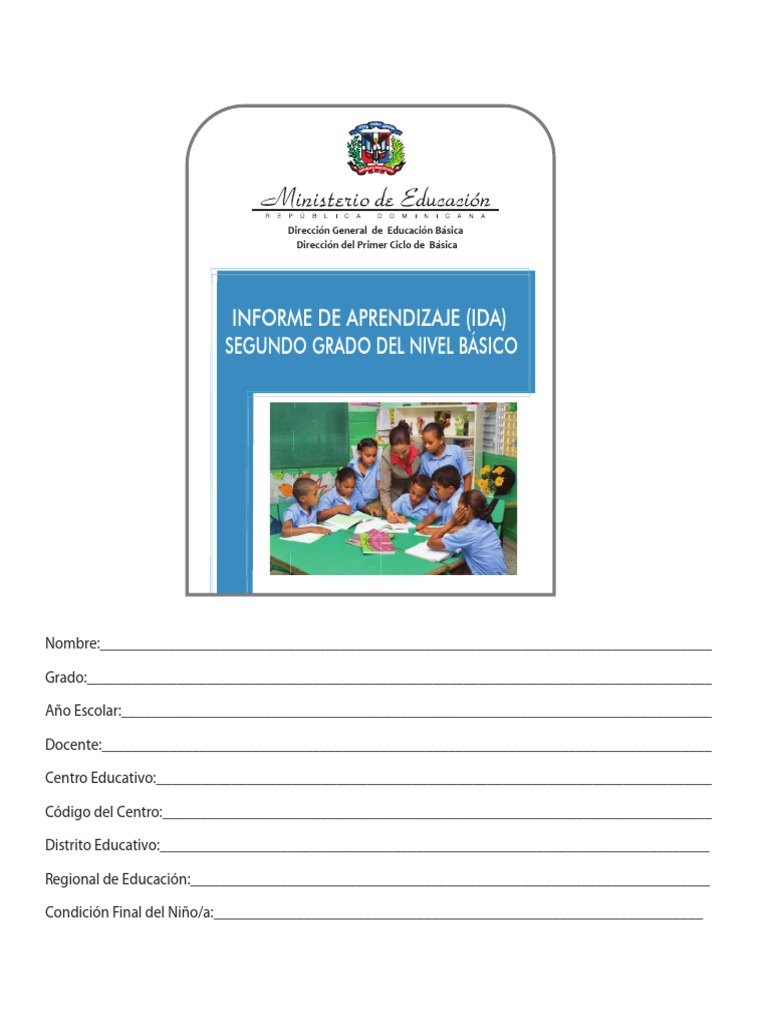 Informe de Aprendizaje Segundo Grado IDA | PDF | Aprendizaje | Escritura