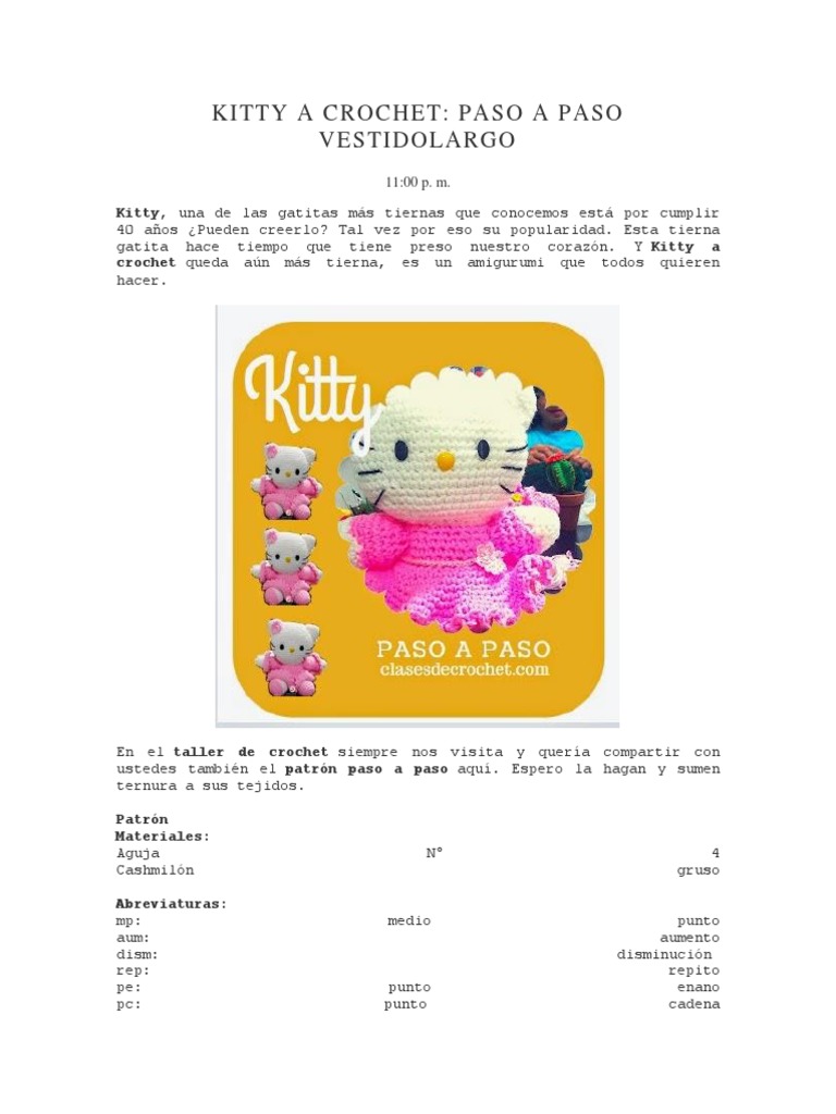 Hello Kitty | PDF | Tejer