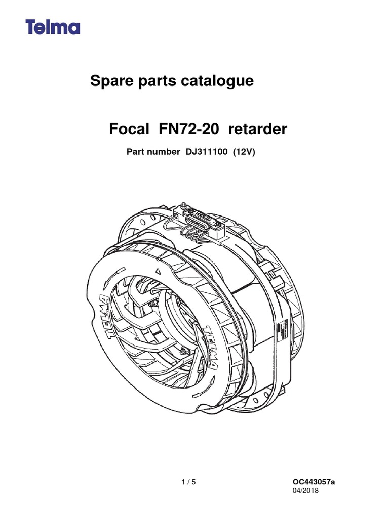 Spare Parts Cataloge Focal FN72-20 Retarder OC443057a | PDF | Screw ...
