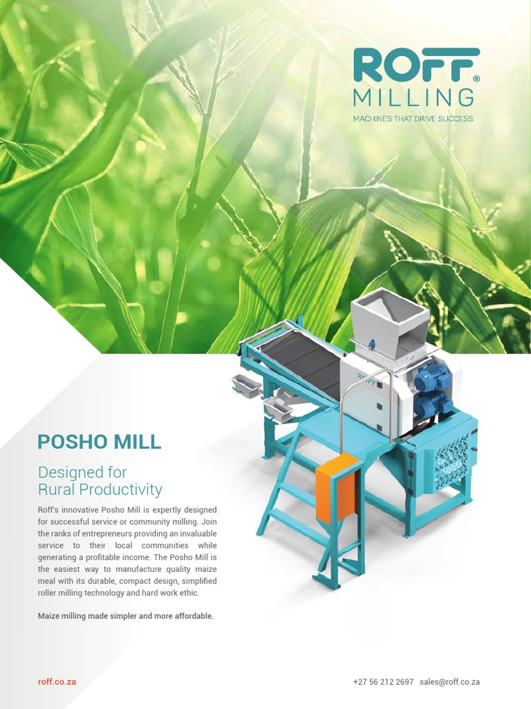 Posho Mill: Designed For Rural Productivity | PDF | Manufactured Goods