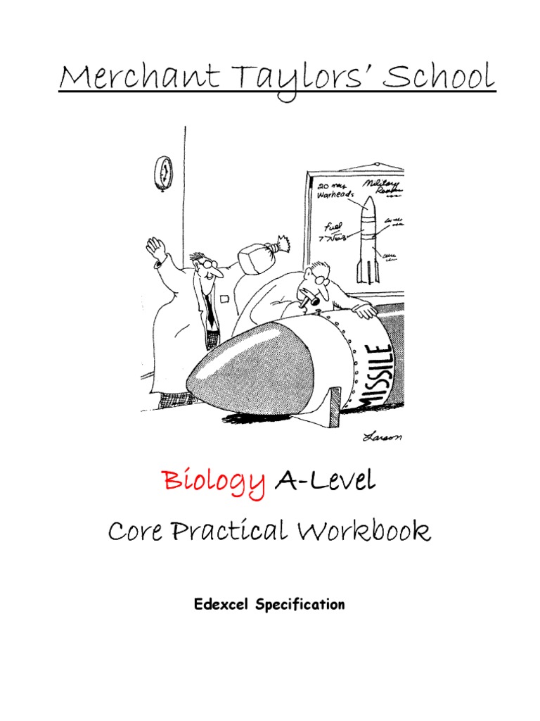 Edexcel A-Level Biology Core Practicals | PDF | Mitosis | Hypothesis