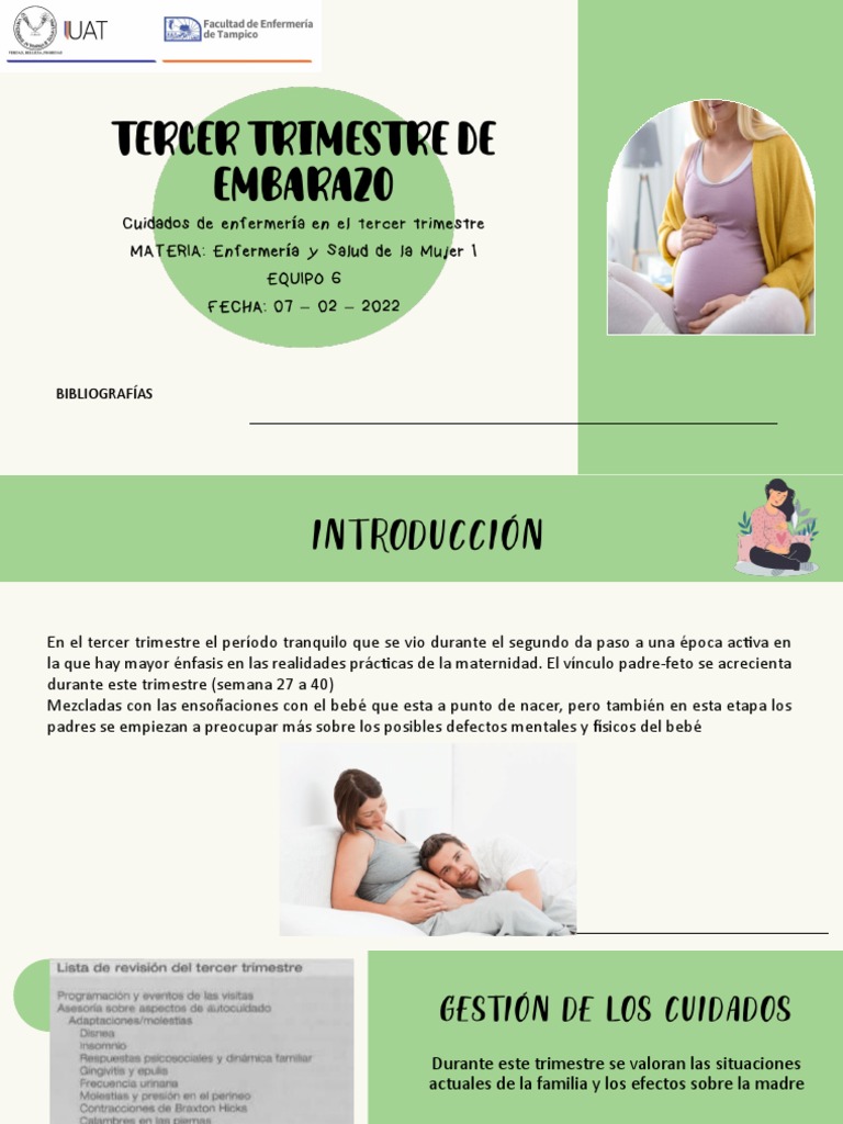 Tercer Trimestre de Embarazo | PDF | Parto | El embarazo