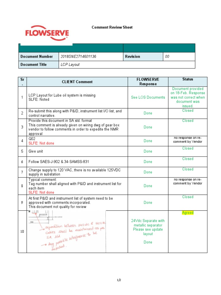 CRS - 2018SNE2714601136 - LCP Layout - Rev02 CRS | PDF