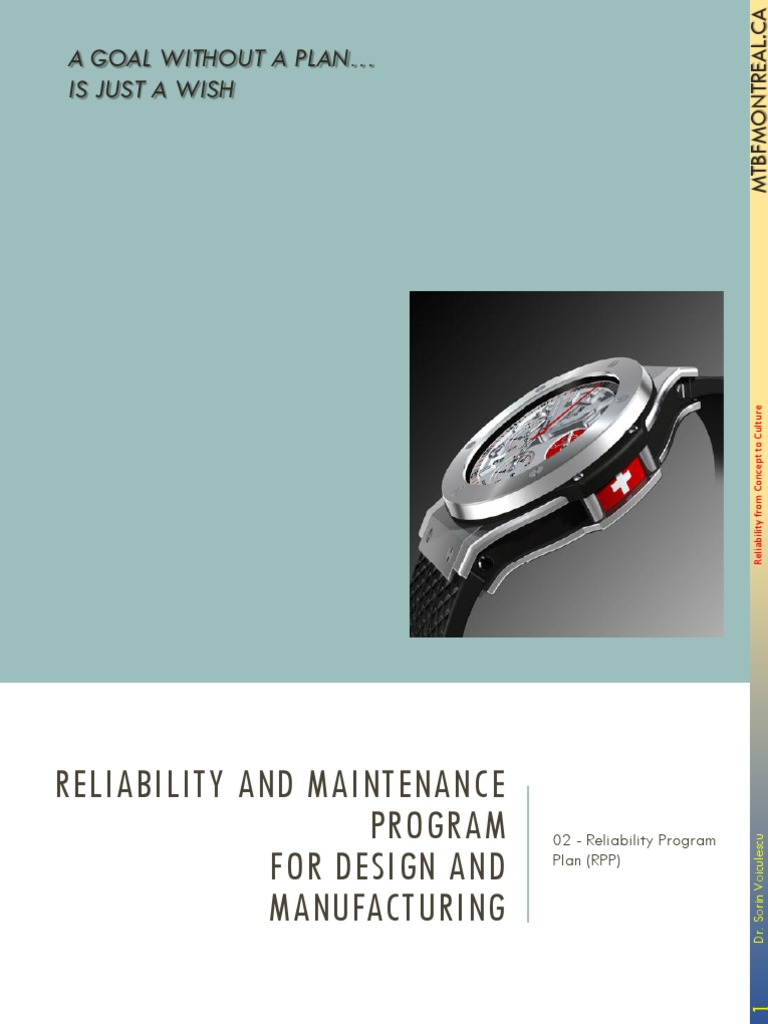 Reliability Program Plan Overview | PDF | Reliability Engineering ...