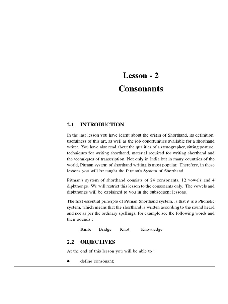 Steno 2 | PDF | Shorthand | Consonant