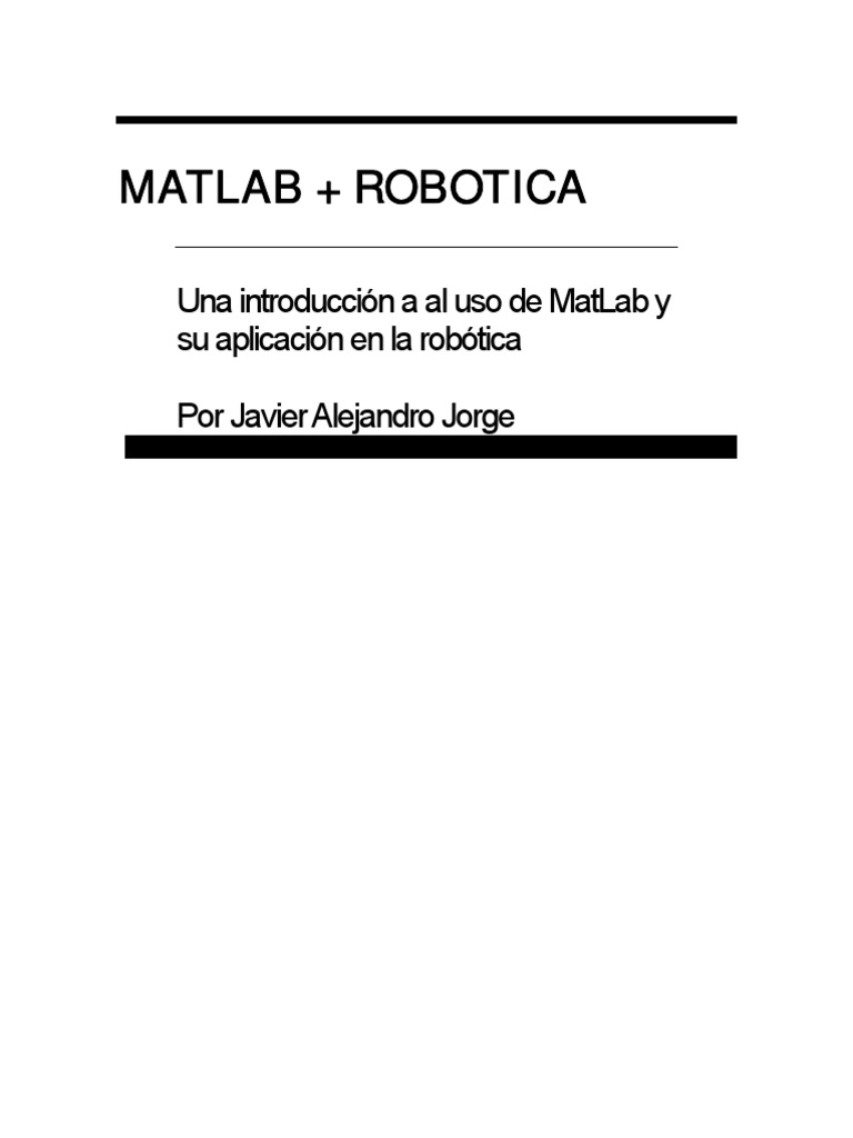 Matlab Robotica | PDF | Matriz (Matemáticas) | Rotación