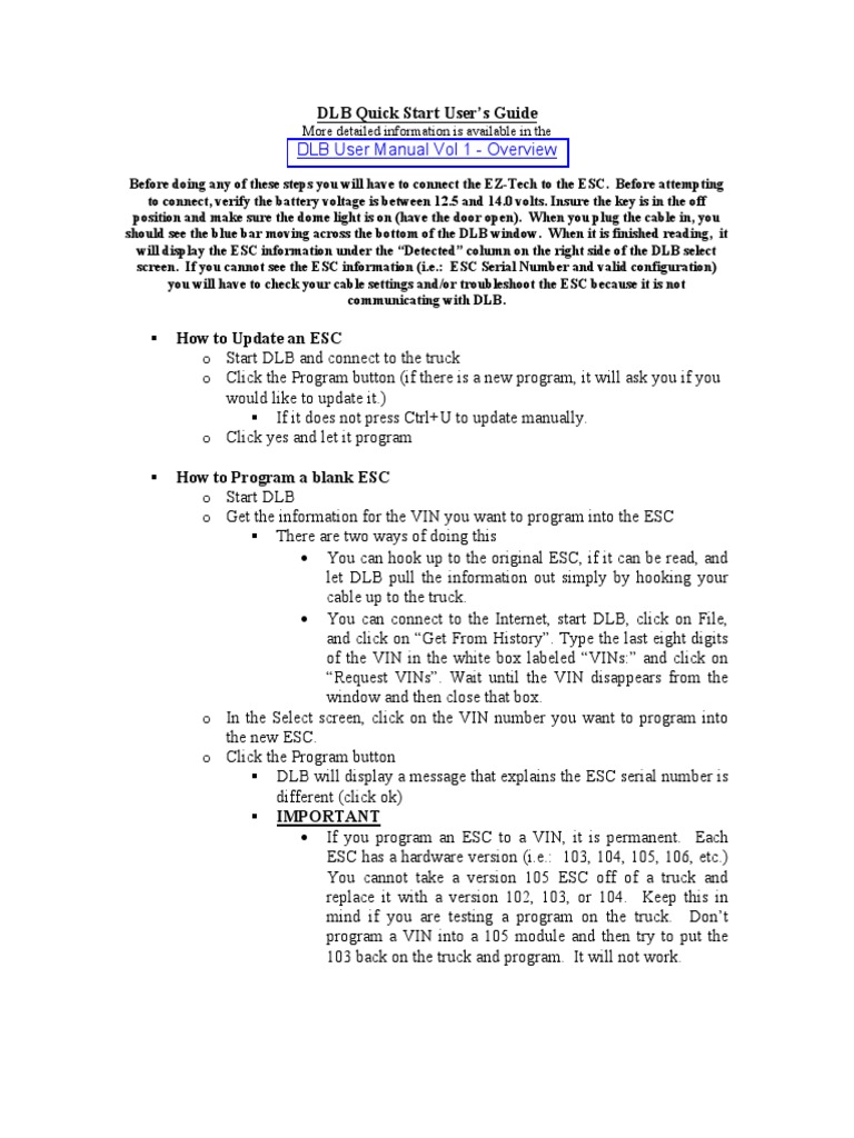 DLB User Manual Vol 1 - Overview | PDF | Icon (Computing) | Computing