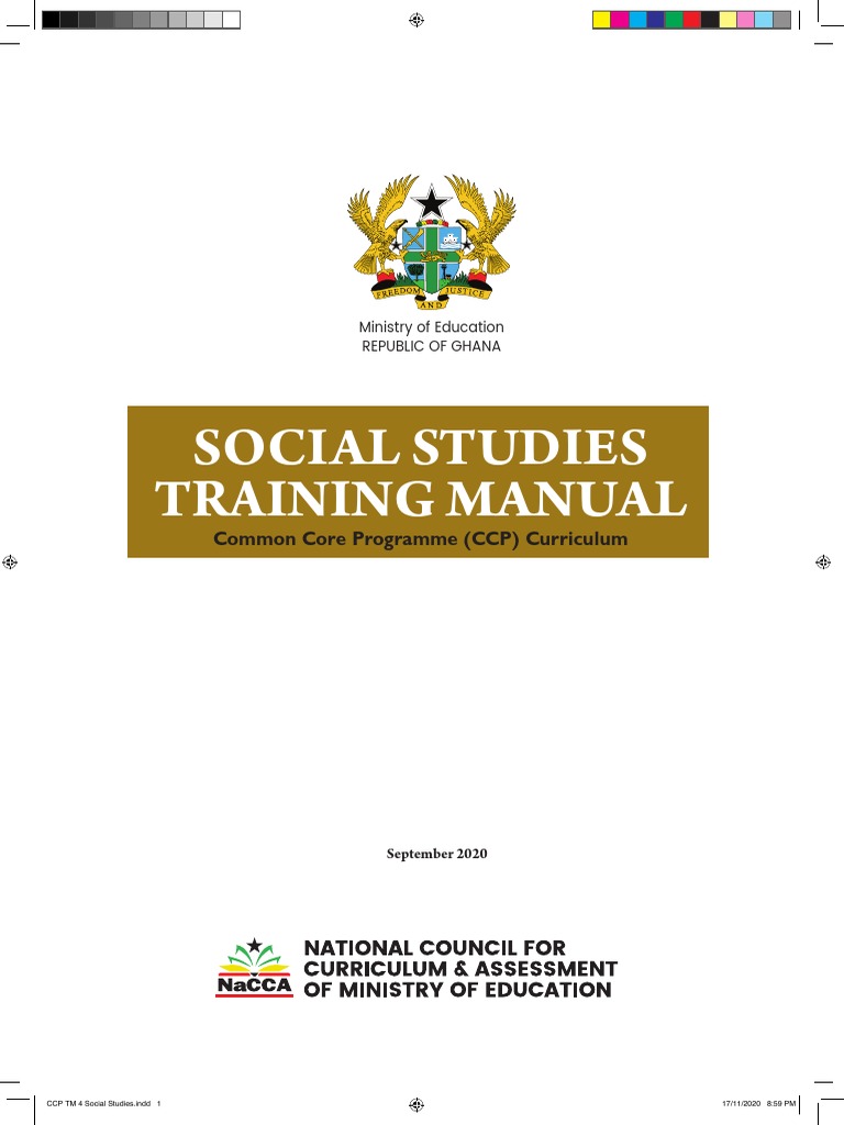 Social Studies Training Manual: Common Core Programme (CCP) Curriculum ...