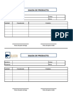 Bitacora de Entradas y Salidas de Almacén | PDF