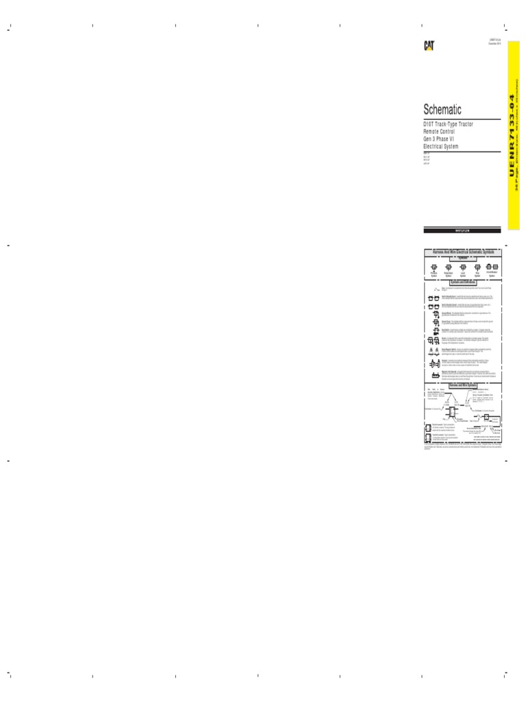 Caterpillar - Tractor d10t - 03 - Plano Electrico | PDF | Electrical Connector | Switch