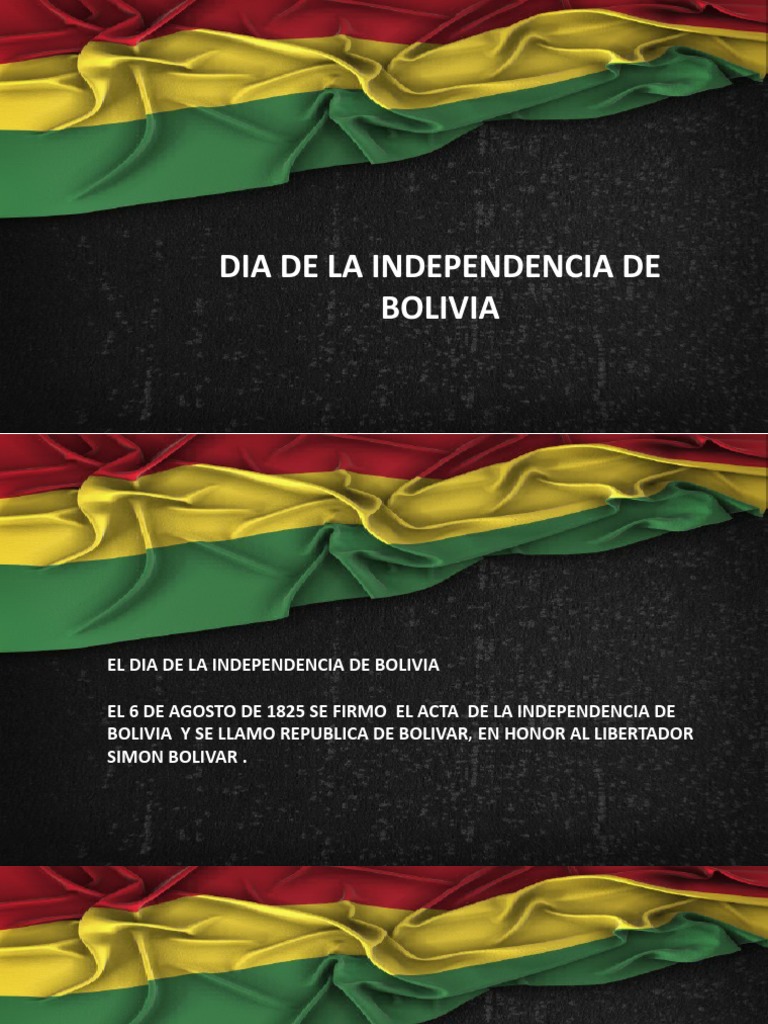 Dia de La Independencia de Bolivia | PDF