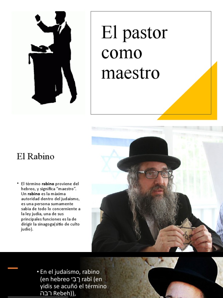 El Pastor Como Maestro | PDF | Rabino | Judios y judaísmo