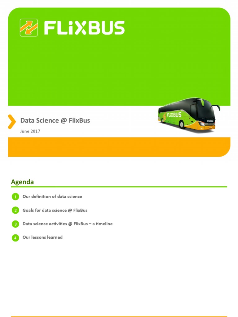 FlixBus Data Science Strategy 2017 | PDF | Machine Learning | Customer ...