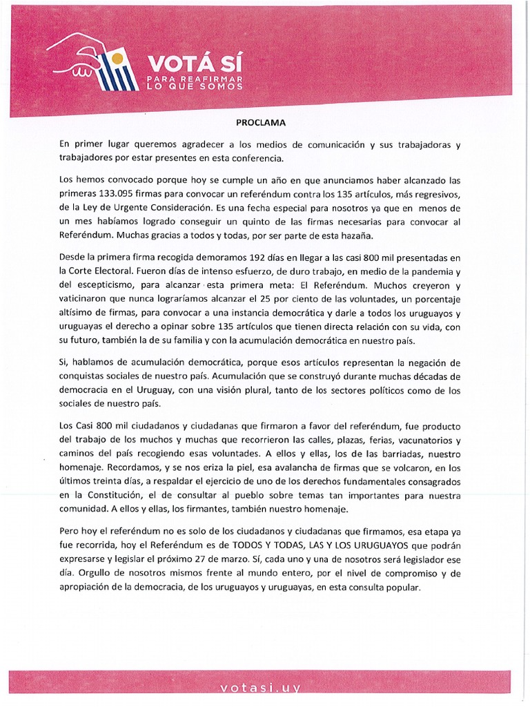 Proclama | PDF
