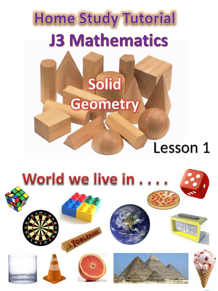 Solid Geometry Lesson 1 Pdf Length Area
