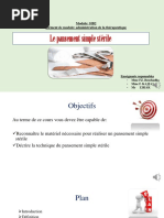 Pansement d'une Plaie Aseptique | PDF | Allaitement | Médecine