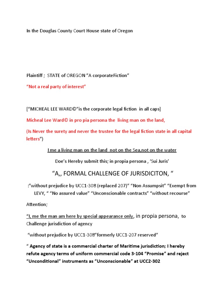 I Deny Unconscionable Contracts.x3 | Download Free PDF | Void (Law ...