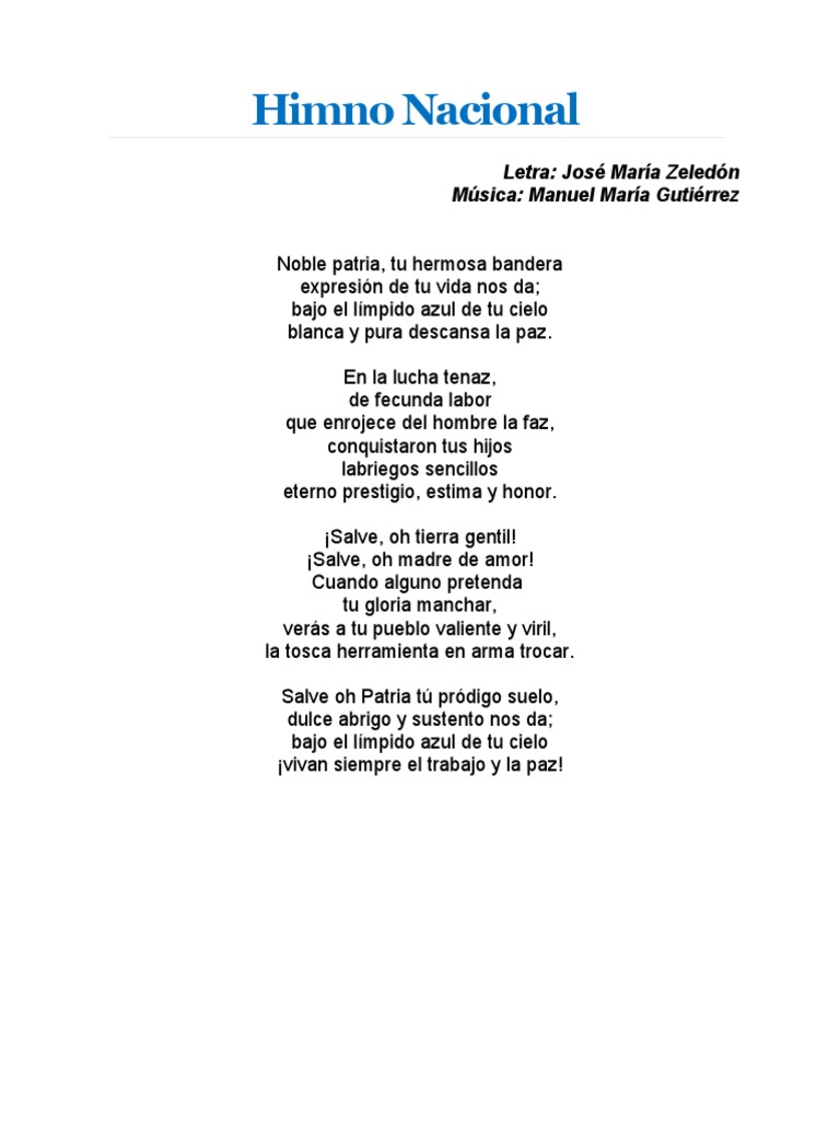 Letras de Himnos | PDF