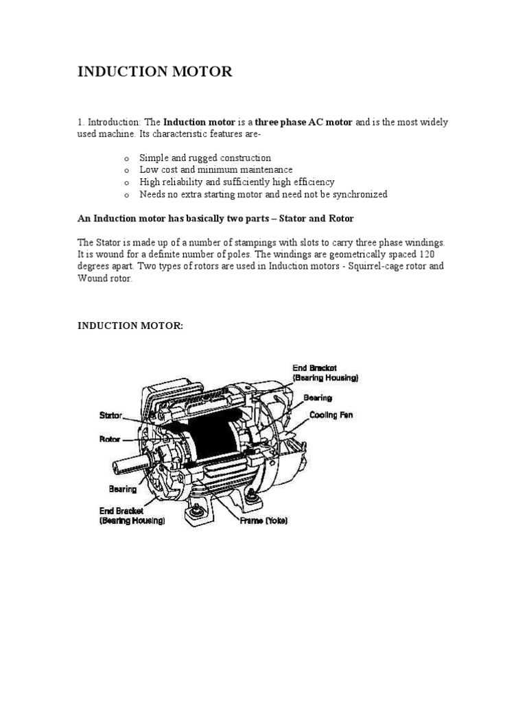 Induction Motor | PDF | Inductor | Alternating Current