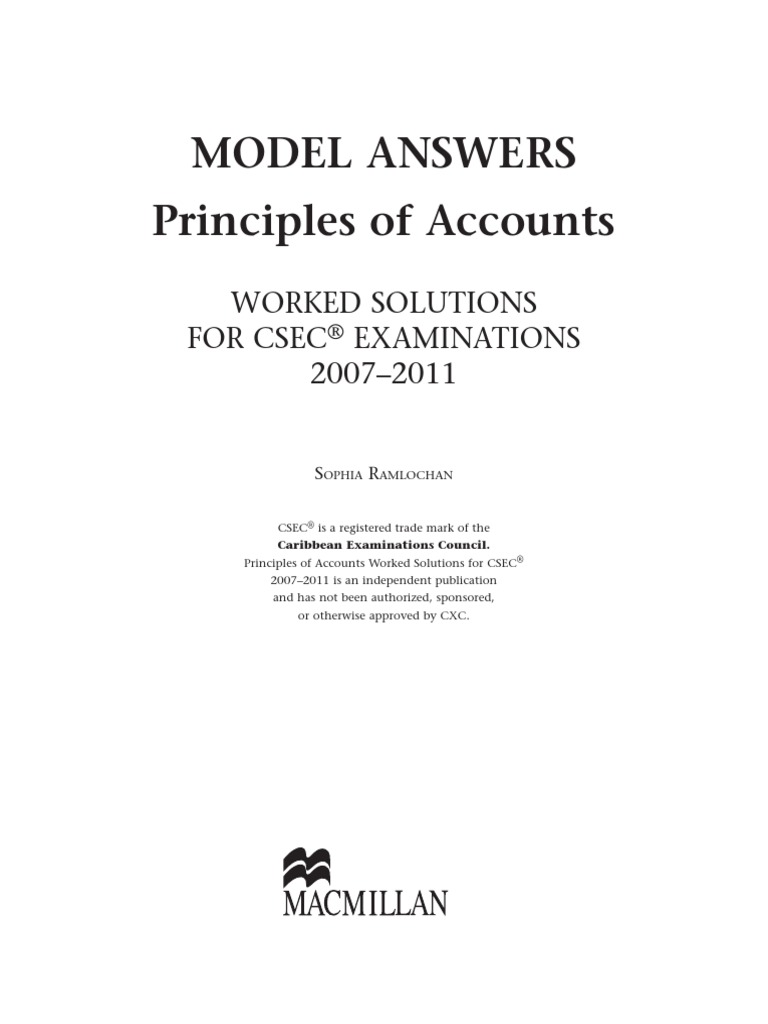 Toaz - Info Model Answers Principles of Accounts Worked Solutions For ...