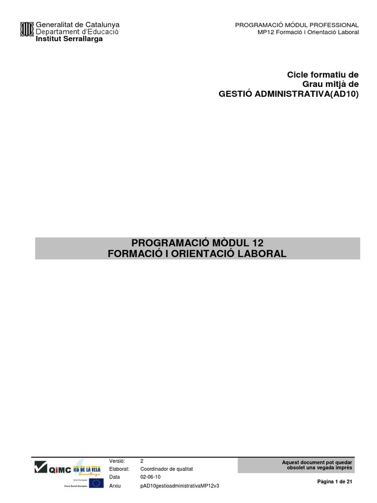 Exempleprogramacio MP12 AD10 | PDF