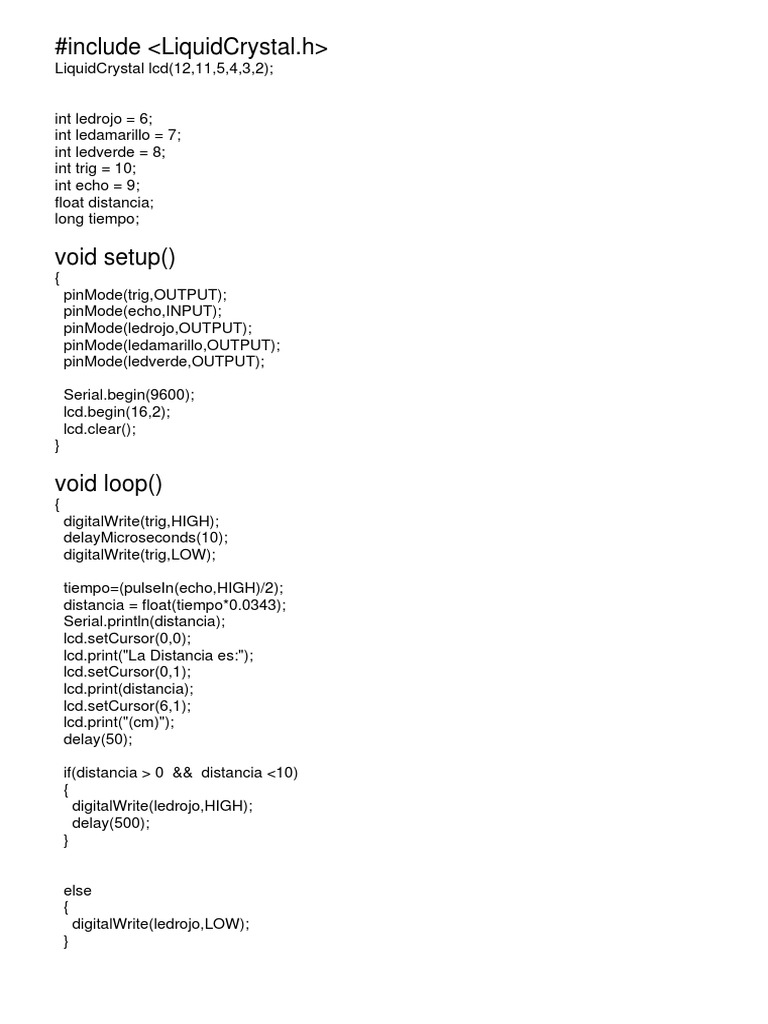 Semaforo Codigo y Circuito | PDF | Métodos y materiales de enseñanza ...