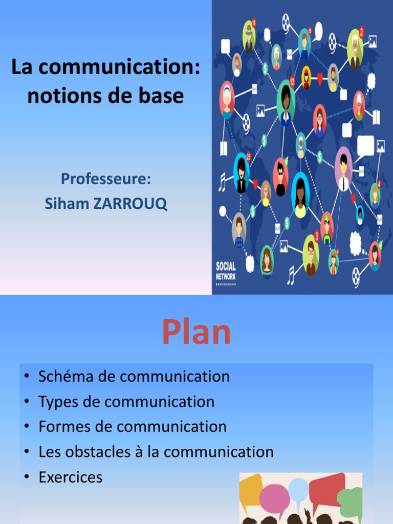 Notions de base sur la communication | PDF | la communication