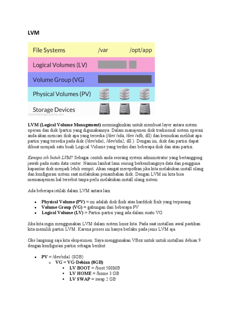 Panduan Lengkap LVM di Linux | PDF | Komputer | Teknologi & Rekayasa