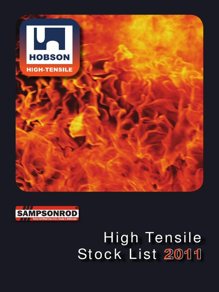 HOBSON - High Steel Fasteners | PDF | Screw | Nut (Hardware)