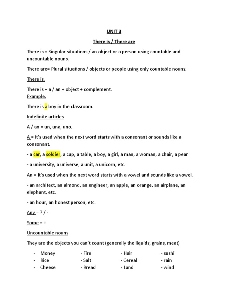 Unit 3 9th. Grade | PDF | Noun | Pencil