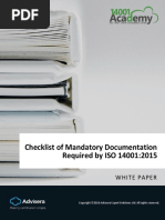 Hseq Ims Internal Audit Checklist | PDF