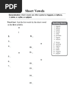 2nd Grade Spelling Lists | PDF | Consonant | Syllable