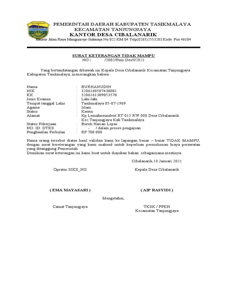 SKTM Jampersal Baru | PDF