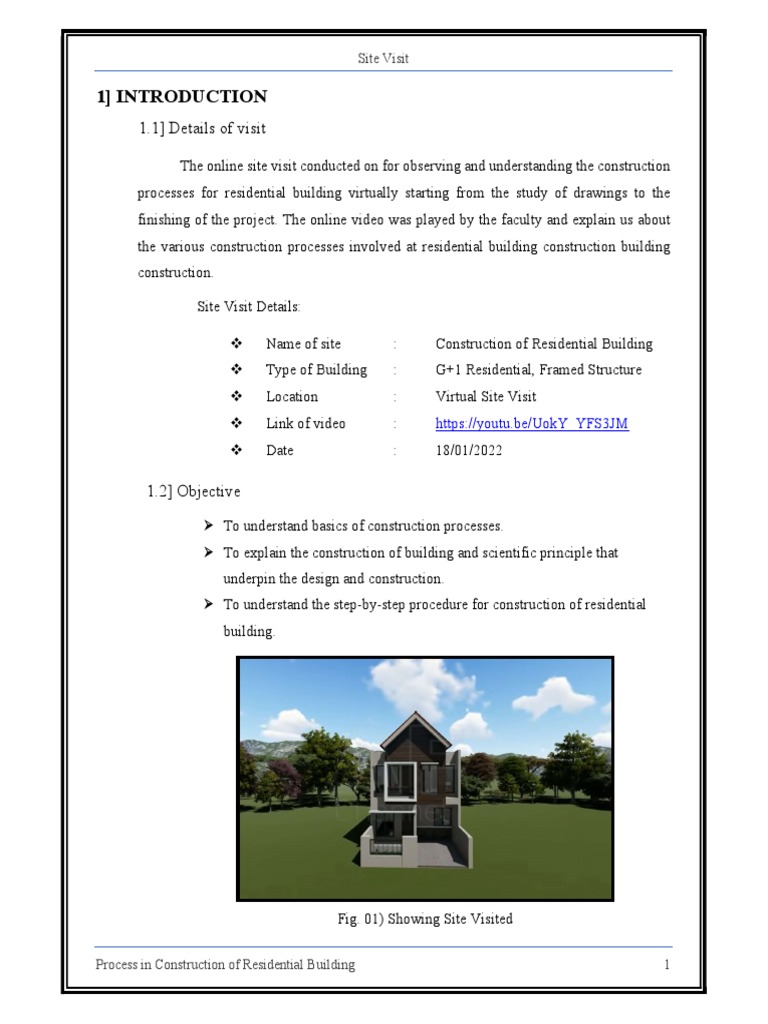 Residential Site Visit | PDF | Concrete | Stairs