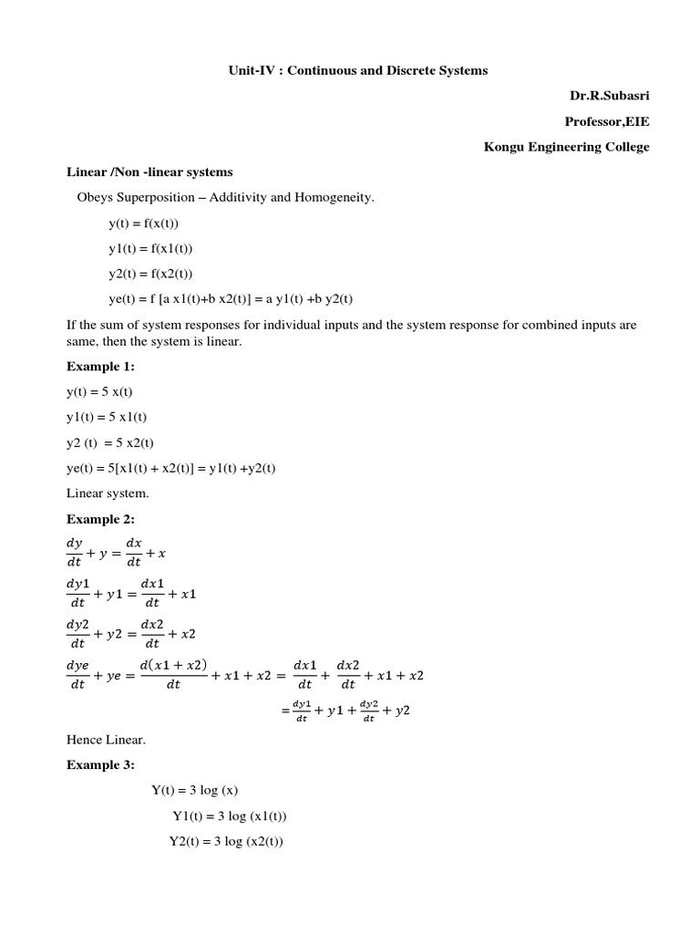 Continuous vs. Discrete Systems | PDF | Telecommunications Engineering ...