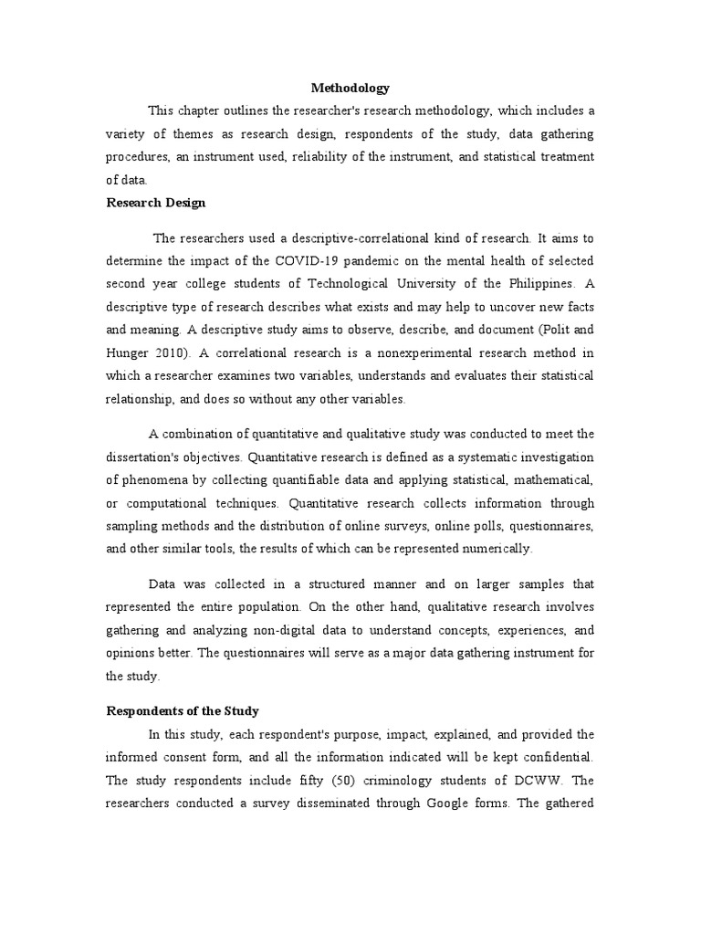 Methodology | Download Free PDF | Quantitative Research | Survey ...