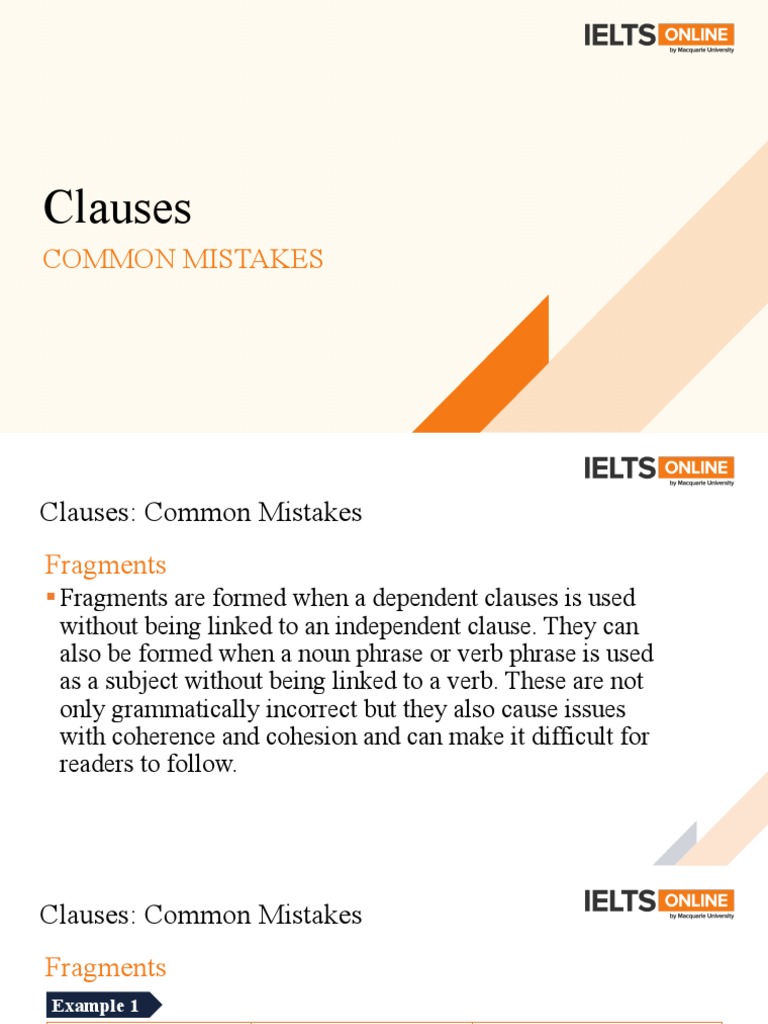 Common Mistakes Clauses | PDF | Syntax | Semantic Units