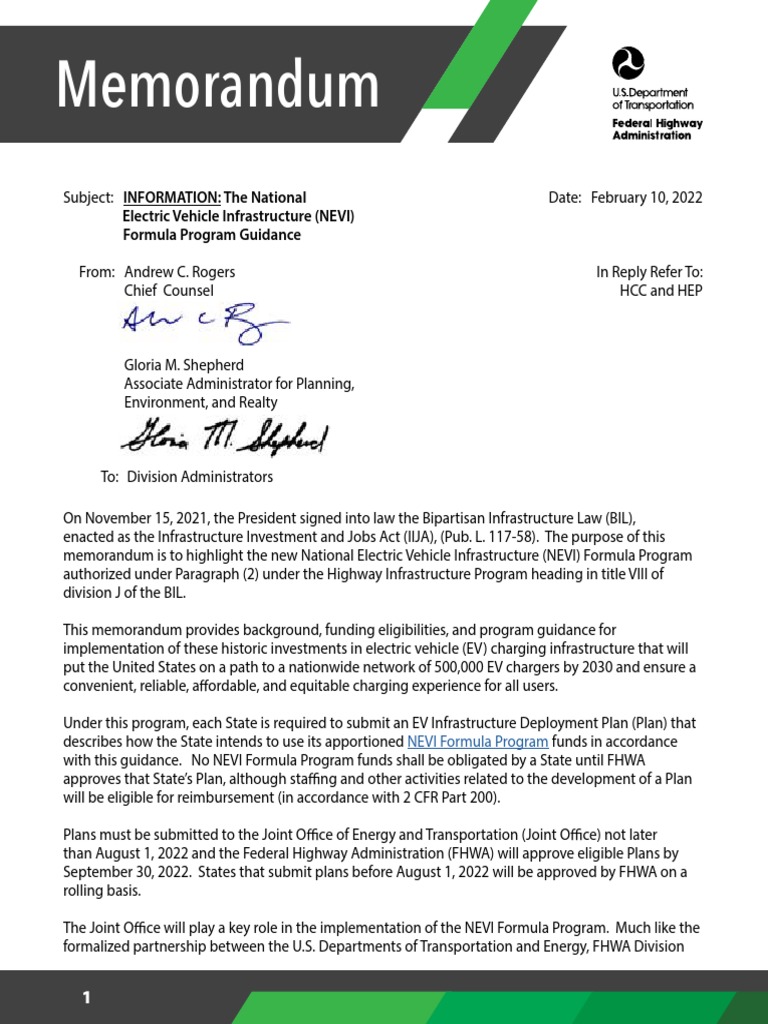 Nevi Formula Program | PDF | Infrastructure | Electric Vehicle