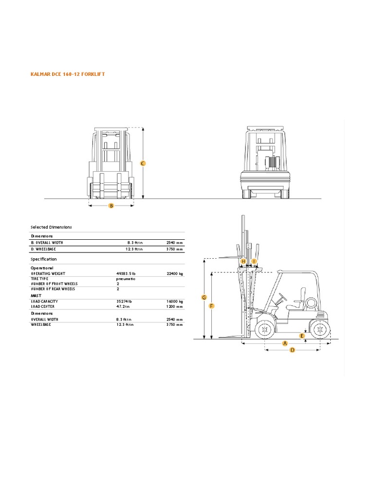 Kalmar DCE 160 12 Forklift | PDF