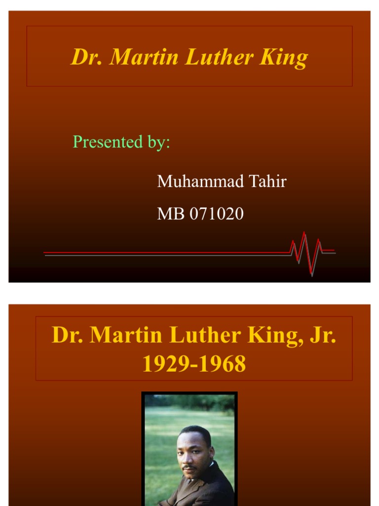 Martin Luther King | PDF | Martin Luther King Jr. | Civil Rights And ...