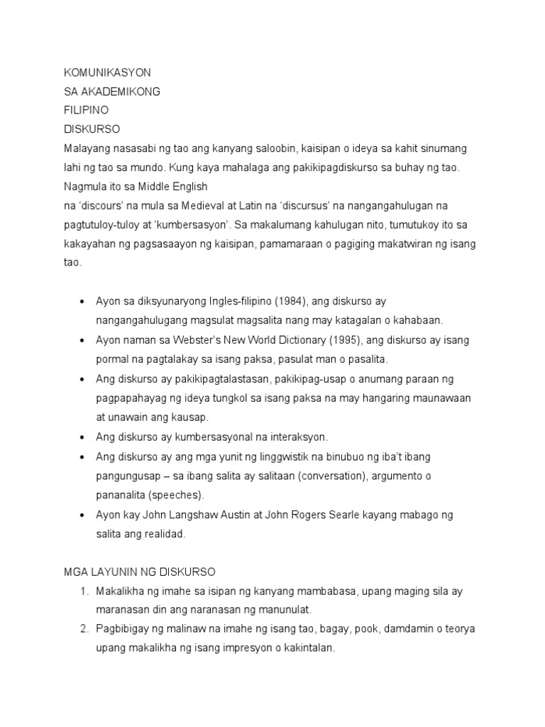 DISKURSO | PDF