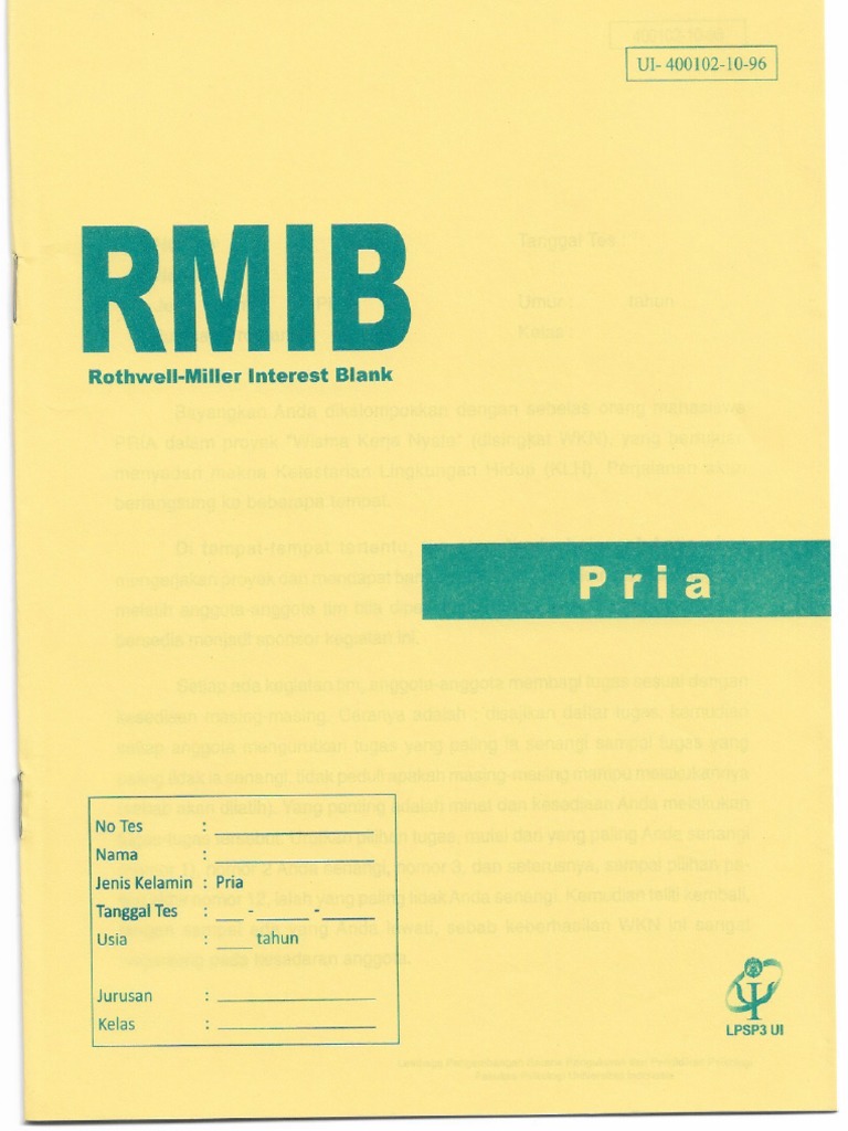 RIMB Pria | PDF